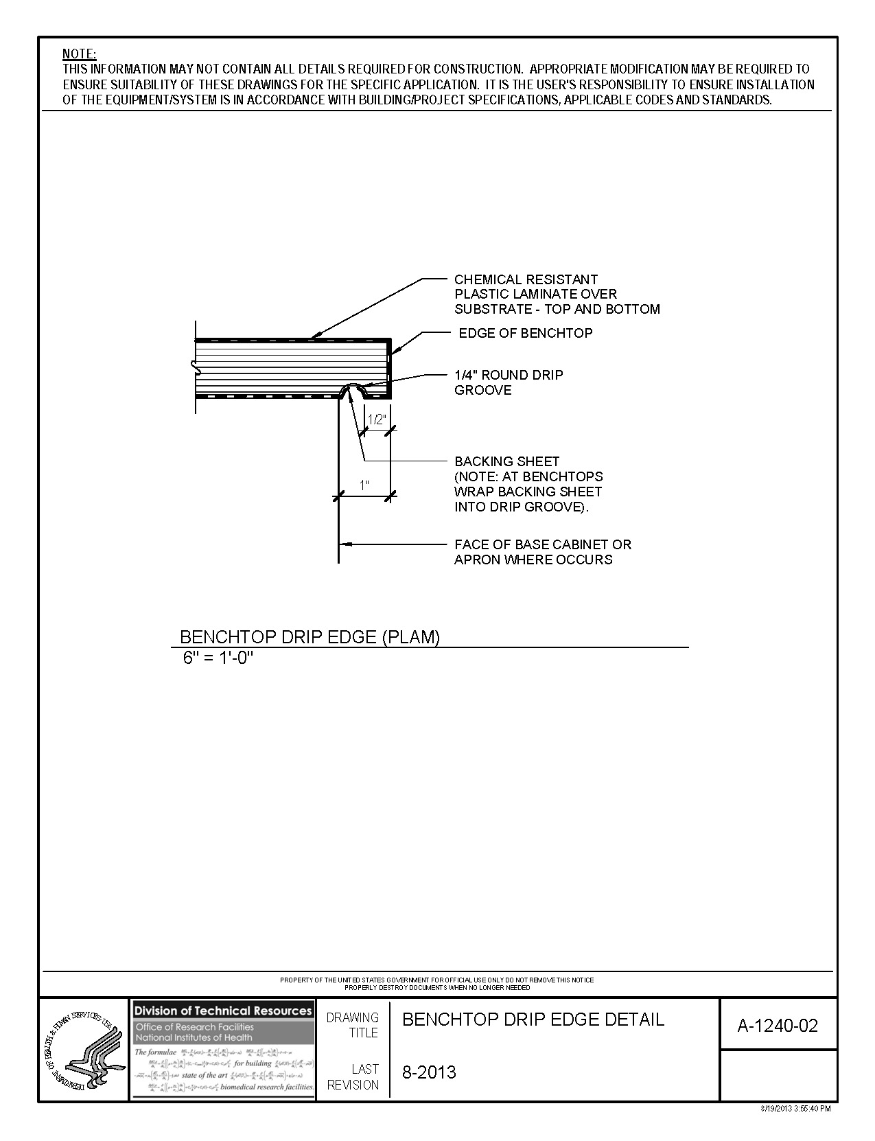 NIH Standard CAD Details